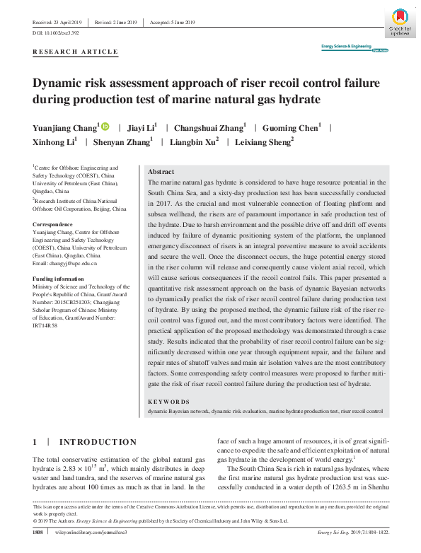(PDF) Dynamic risk assessment approach of riser recoil control failure ...