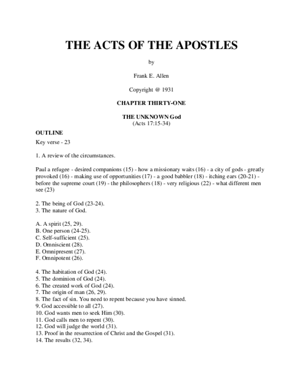 (PDF) The Acts of the Apostles