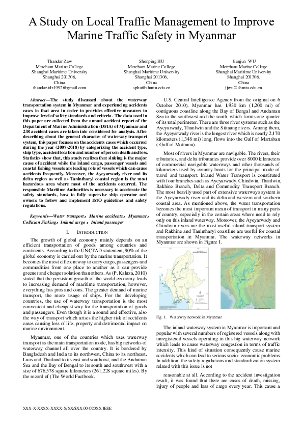 (PDF) A Study on Local Traffic Management to Improve Marine Traffic ...