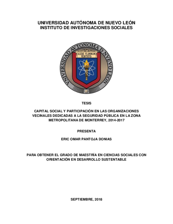 (PDF) Capital social y participación en las organizaciones vecinales ...