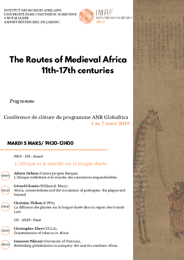 (PDF) The Routes of Medieval Africa 11th-17th centuries