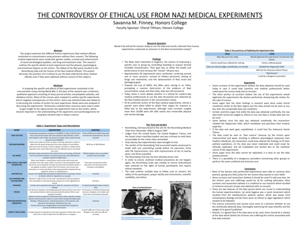 (PDF) The Controversy of Ethical Use from Nazi Medical Experiments
