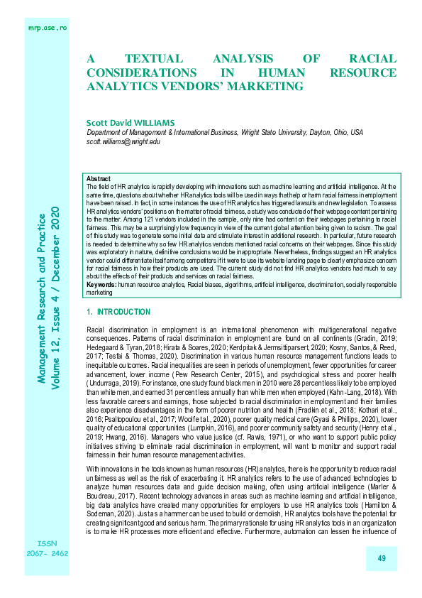 (PDF) Management Research and Practice