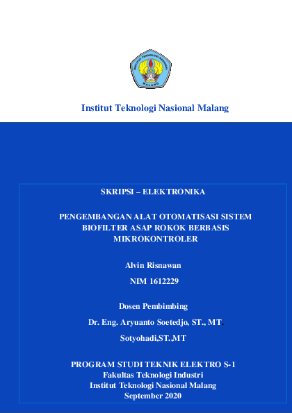 (PDF) Pengembangan Alat Otomatisasi Penelitian Sistem Biofilter Asap ...