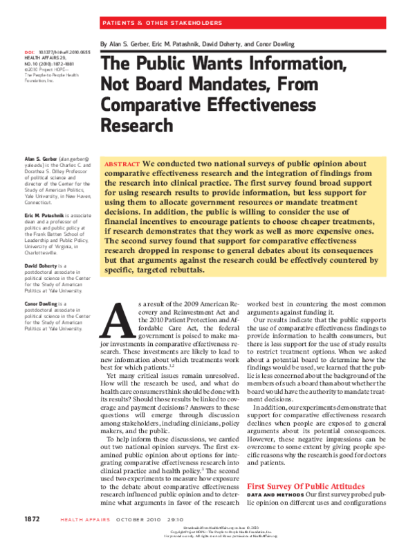 (PDF) The Public Wants Information, Not Board Mandates, From ...
