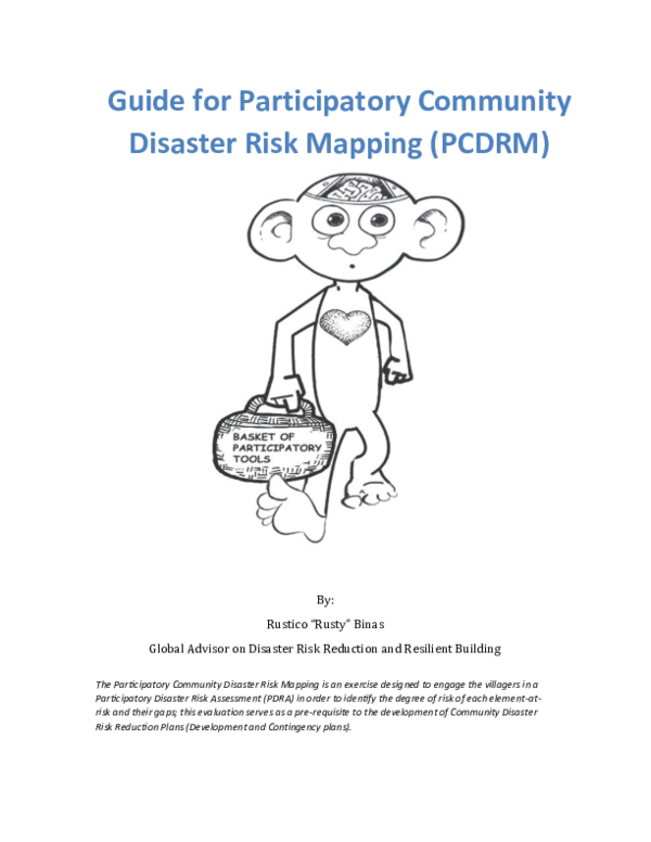 (PDF) Guide for Participatory Community Disaster Risk Mapping copy