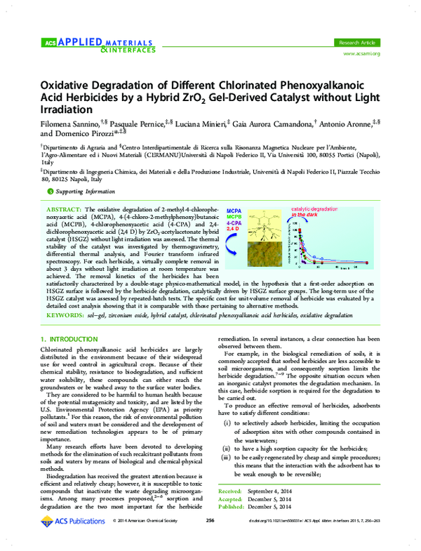 (PDF) Oxidative Degradation of Different Chlorinated Phenoxyalkanoic ...