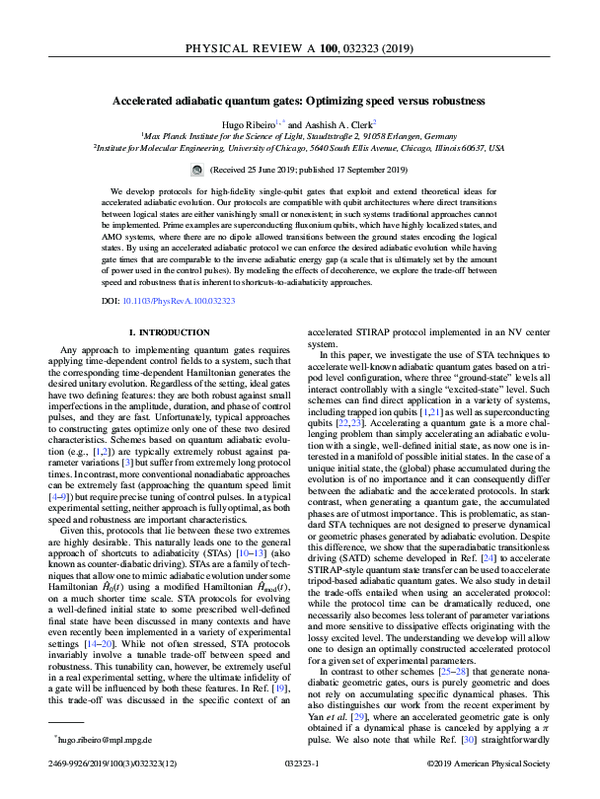 (PDF) Adiabatic Quantum Gates