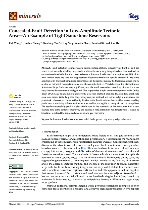 (PDF) Concealed-Fault Detection in Low-Amplitude Tectonic Area—An Example of Tight Sandstone ...