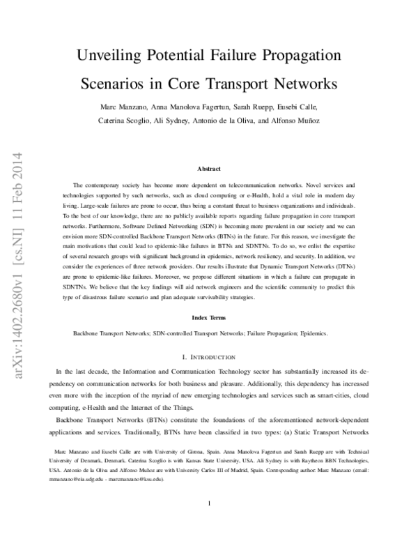 (PDF) Unveiling Potential Failure Propagation Scenarios in Core ...