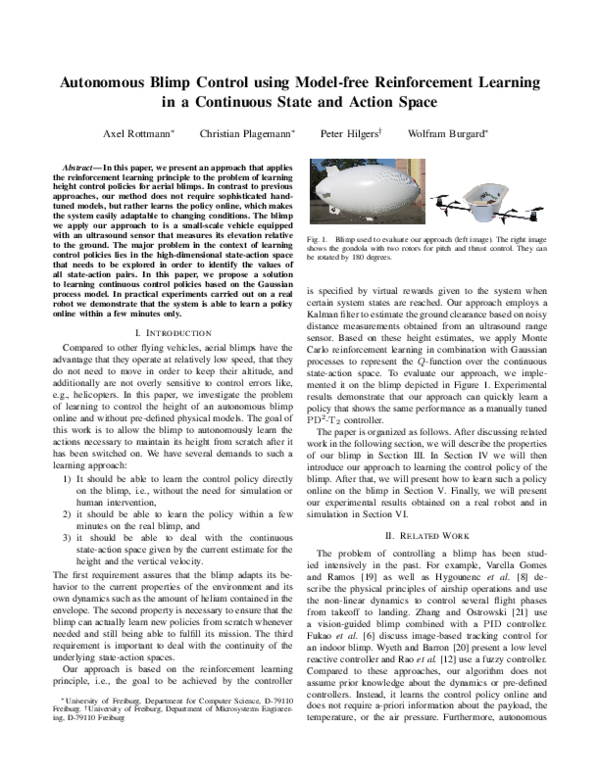 Pdf Airship Dynamic Modeling For Autonomous Operation