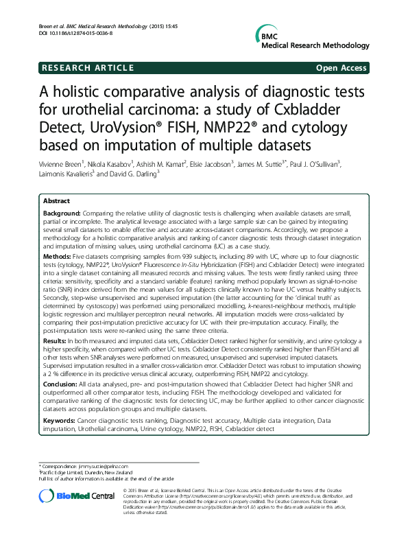 (PDF) A holistic comparative analysis of diagnostic tests for ...