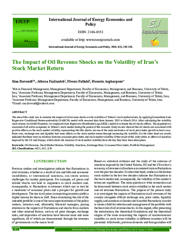 (PDF) International Journal of Energy Economics and Policy The Impact ...
