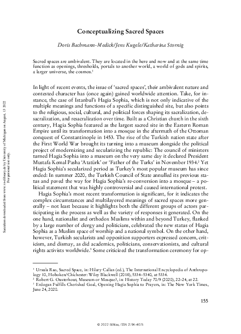 (PDF) Conceptualizing Sacred Spaces