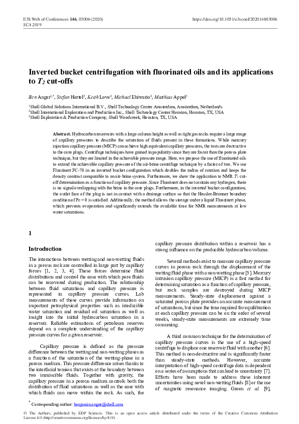 (PDF) Inverted bucket centrifugation with fluorinated oils and its ...