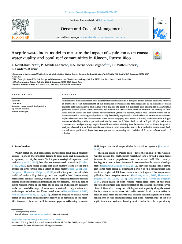 (PDF) A septic waste index model to measure the impact of septic tanks ...