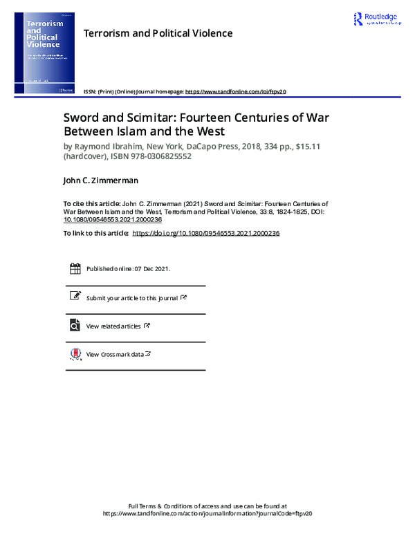 (PDF) Book Review of Raymond Ibrahim's "Sword and Scimitar: Fourteen ...