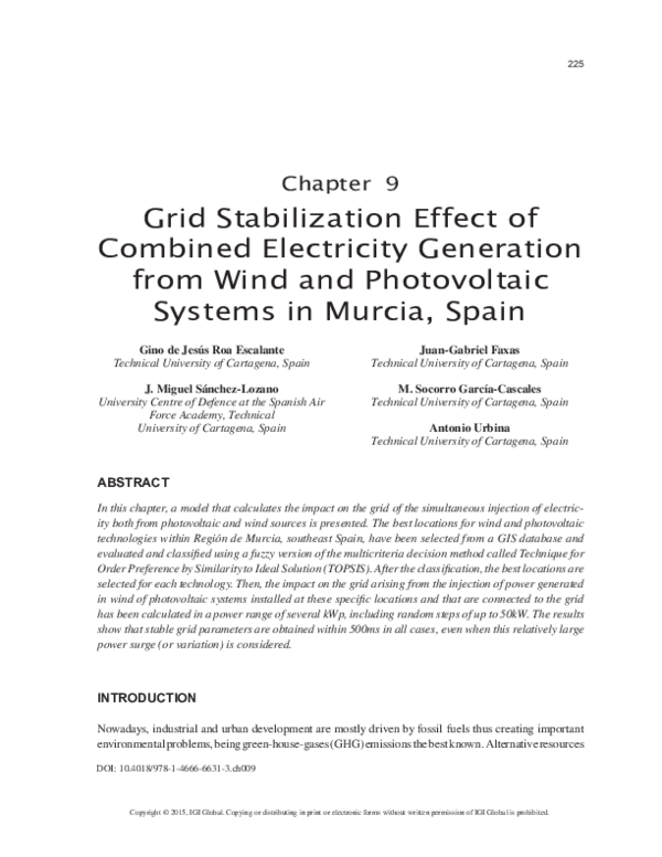 (PDF) Grid Stabilization Effect of Combined Electricity Generation from ...