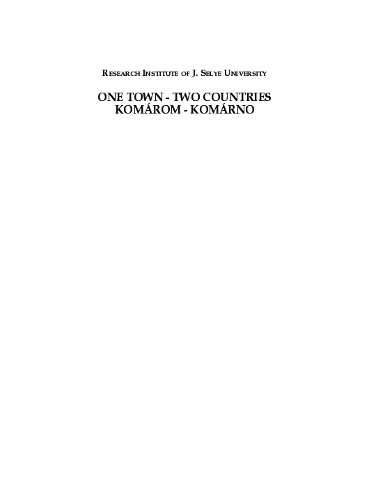 (PDF) One town - two countries