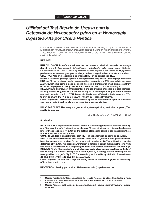 (PDF) Utilidad del Test Rápido de Ureasa para la detección de ...