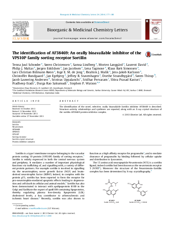 (PDF) The identification of AF38469: An orally bioavailable inhibitor ...