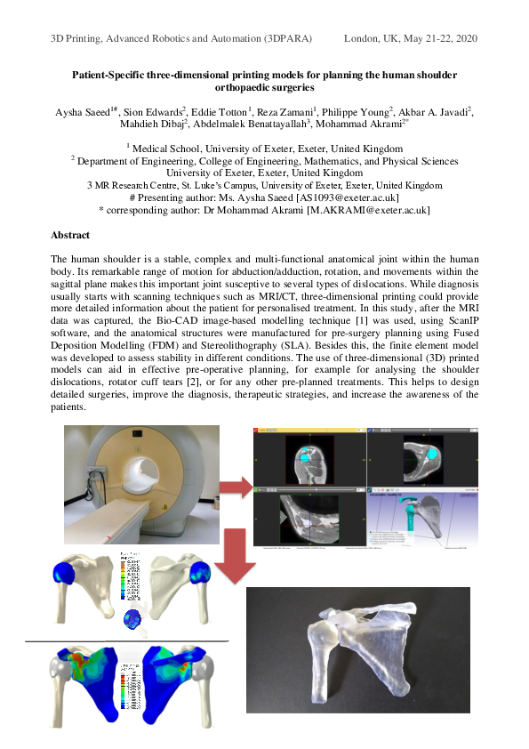 (PDF) Patient-Specific three-dimensional printing models for planning ...