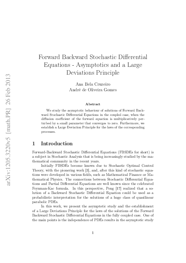 (PDF) Deviations Principle