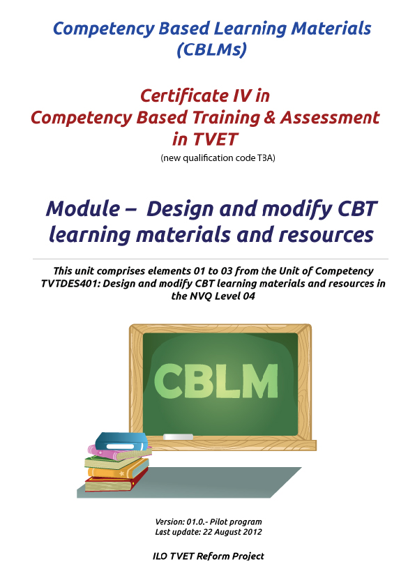 (PDF) NSDA 8. CBLM Design and Modify CBT Learning Material and Resources