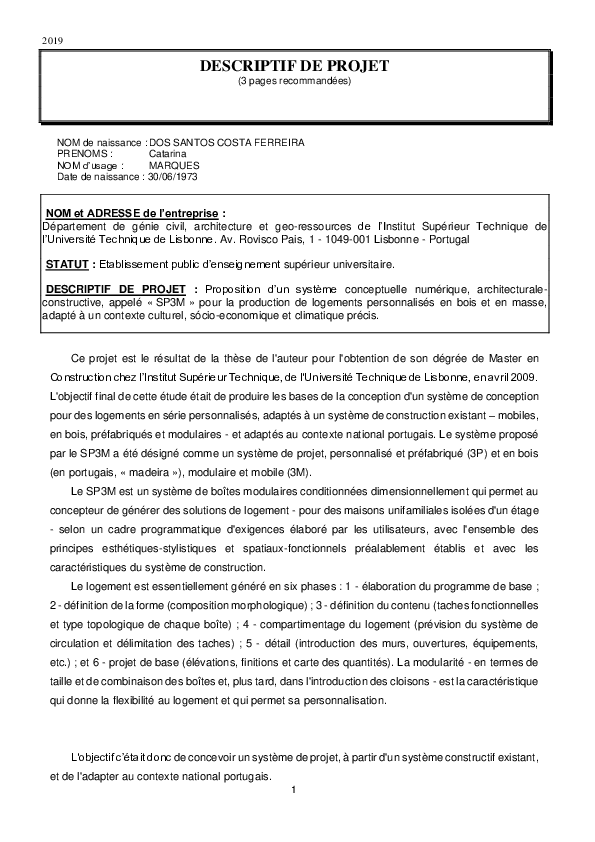 (PDF) DESCRIPTIF DE PROJET