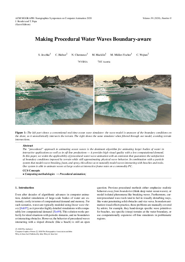 (PDF) Making Procedural Water Waves Boundary‐aware