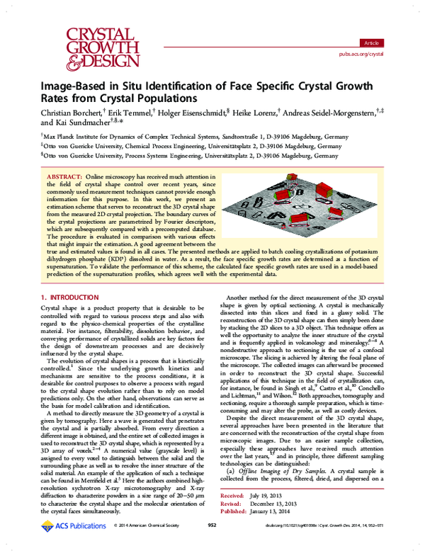 (PDF) Image-Based in Situ Identification of Face Specific Crystal ...
