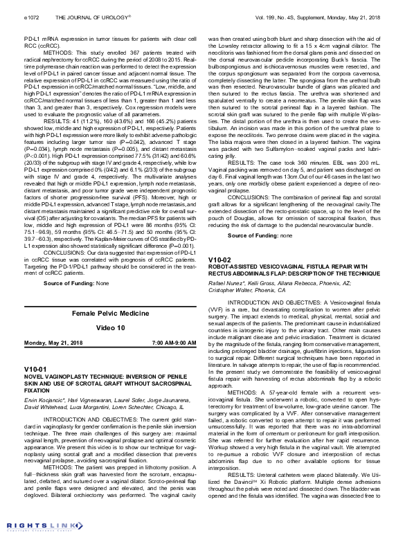 (PDF) V10-01 Novel Vaginoplasty Technique: Inversion of Penile Skin and ...