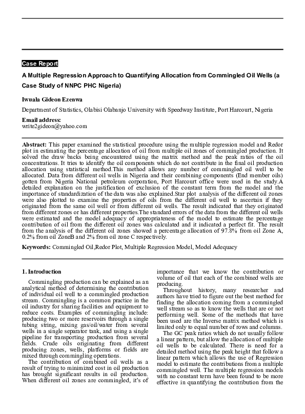 (DOC) A Multiple Regression Approach to Quantifying Allocation from ...