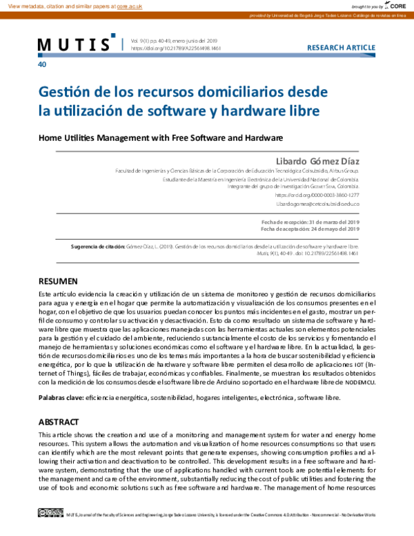 (PDF) Gestión de los recursos domiciliarios desde la utilización de ...