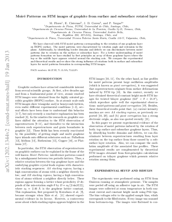 Moiré patterns on STM images of graphite induced by rotations of surface and subsurface layers