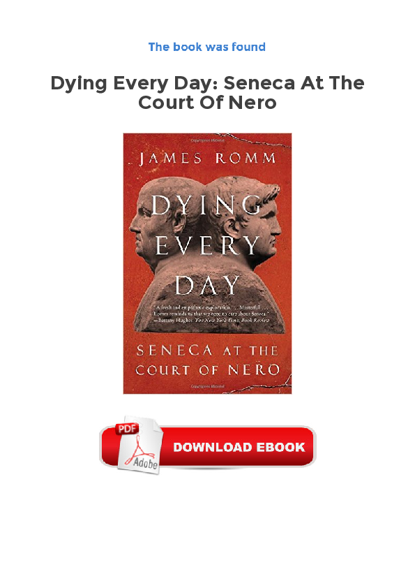 (PDF) Dying every day: Seneca at the court of Nero