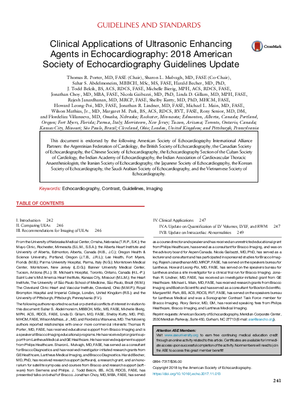 (PDF) Clinical Applications of Ultrasonic Enhancing Agents in ...