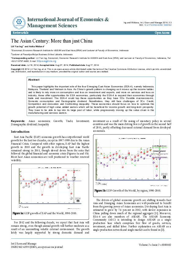 (PDF) The Asian Century: More than just China