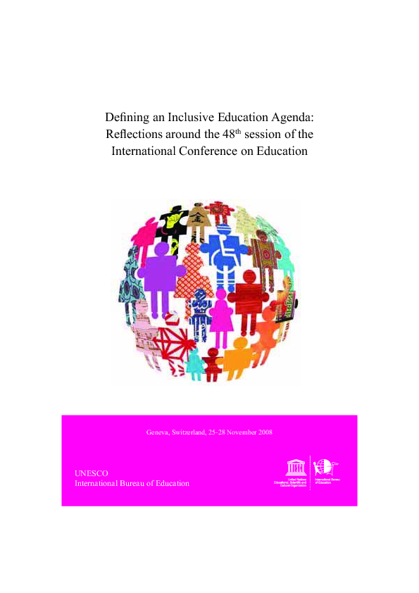 (PDF) Defining an inclusive education agenda: reflections around the ...