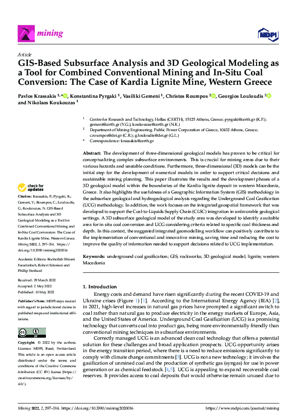 (PDF) GIS-Based Subsurface Analysis and 3D Geological Modeling as a Tool for Combined ...