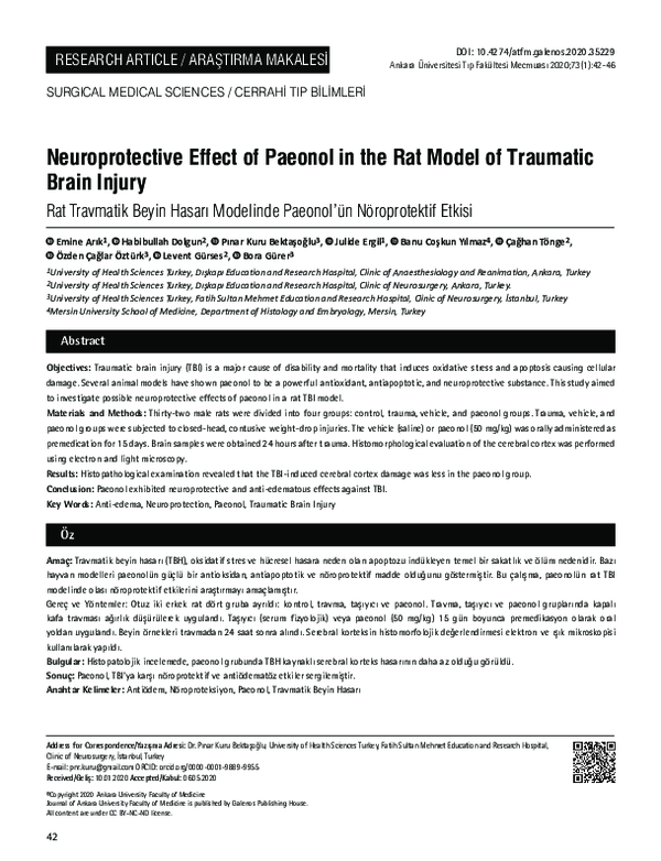 (PDF) Neuroprotective Effect of Paeonol in the Rat Model of Traumatic ...