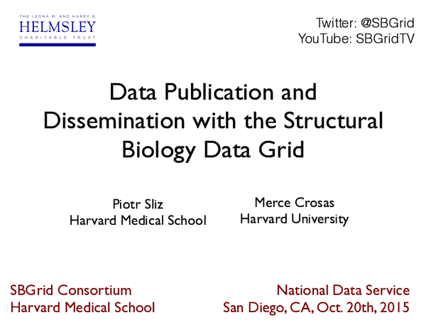 (PDF) Data Publication and Dissemination with the Structural Biology ...