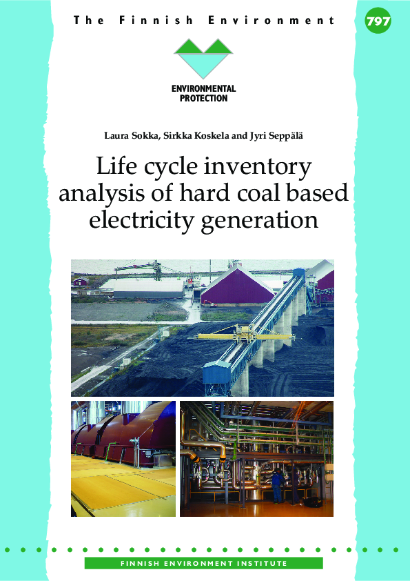 (PDF) Life cycle inventory analysis of hard coal based electricity ...