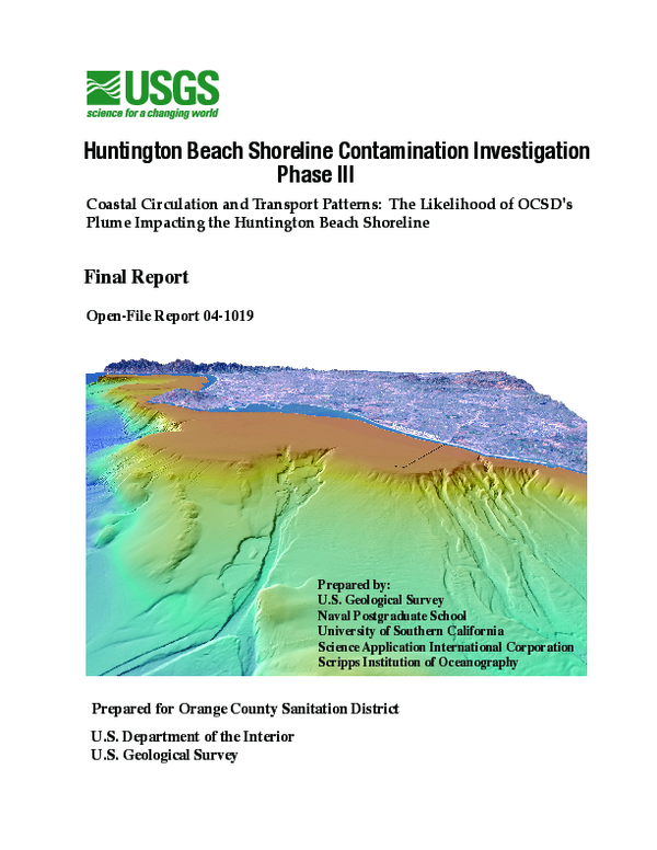 (PDF) Huntington beach shoreline contamination investigation, phase III, final report - Coastal ...