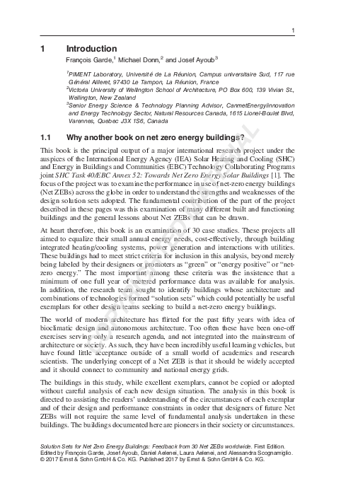 (PDF) Net ZEB case study buildings, measures and solution sets