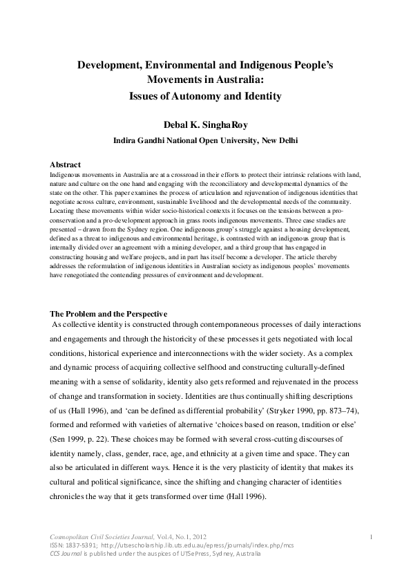 (PDF) CCS Journal is published under the auspices of UTSePress, Sydney ...