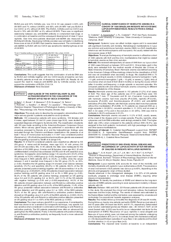 (PDF) SAT0237 Usefulness of the mayor salivary gland ultrasonography in ...