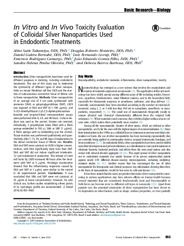 (PDF) In Vitro and In Vivo Toxicity Evaluation of Colloidal Silver ...