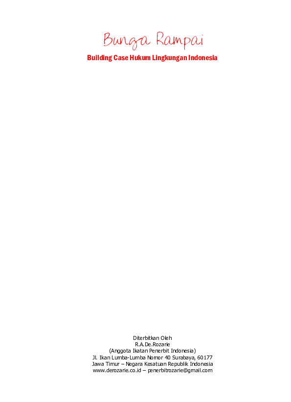 (PDF) Bunga Rampai Building Case Hukum Lingkungan Indonesia
