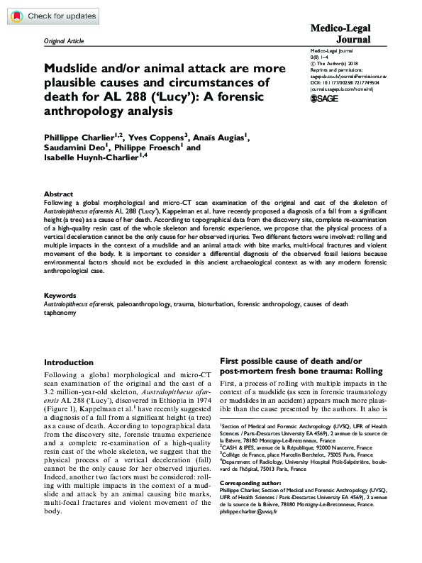 (PDF) Mudslide and/or animal attack are more plausible causes and ...
